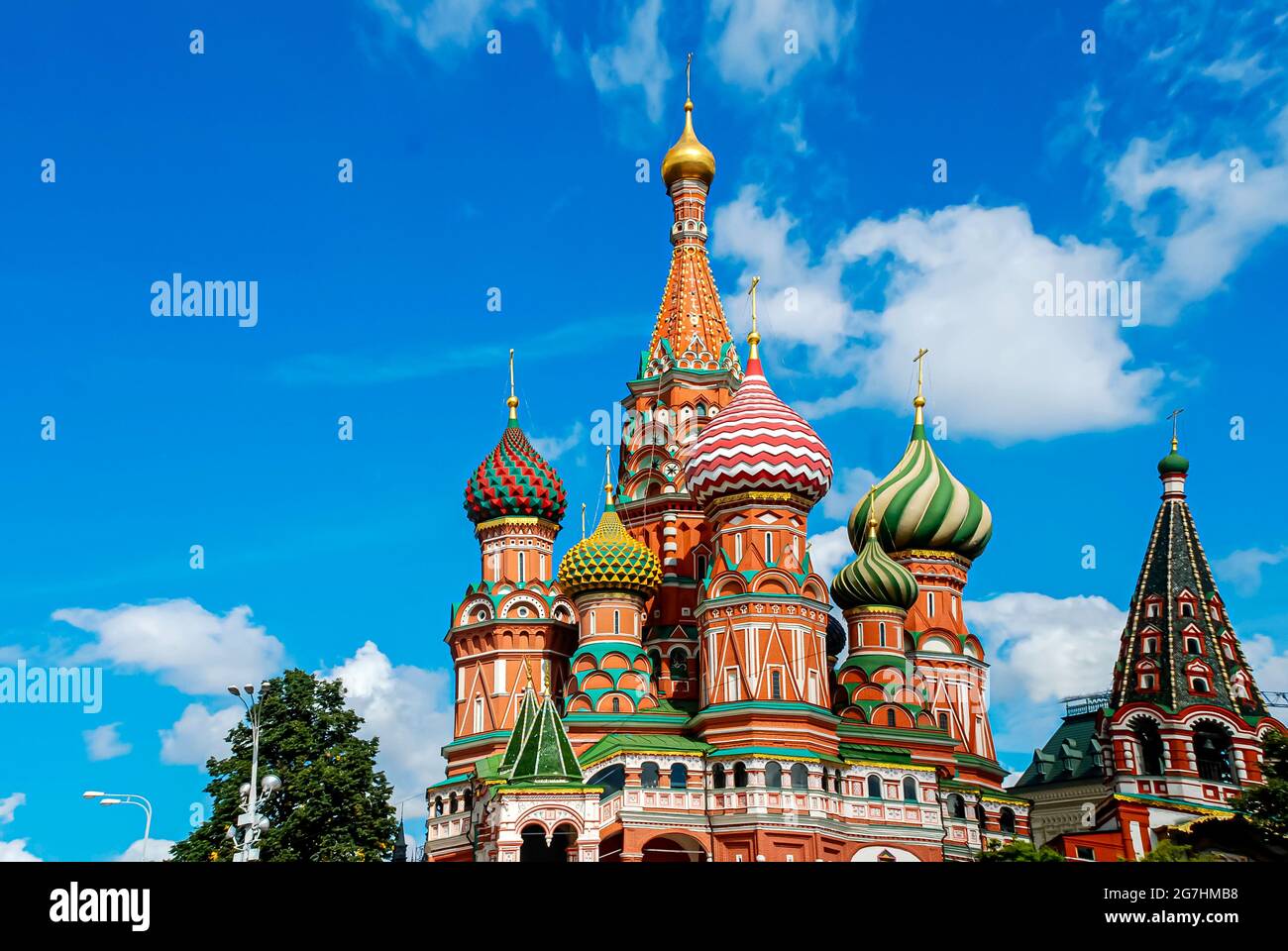 The colorful and beautiful St Basil's Cathedral in Moscow Stock Photo ...