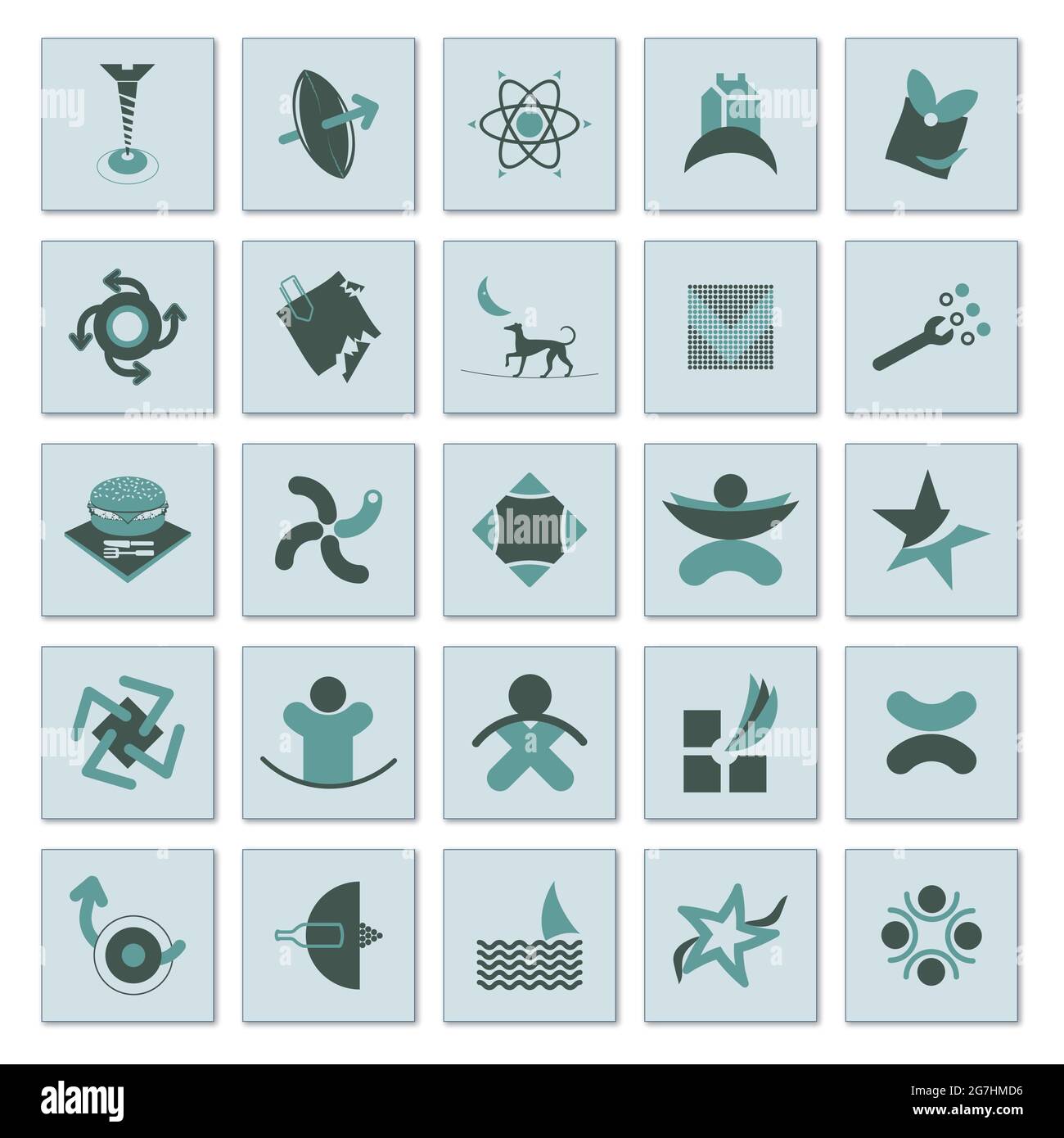 Set of signs and decorative symbols Stock Vector Image & Art - Alamy