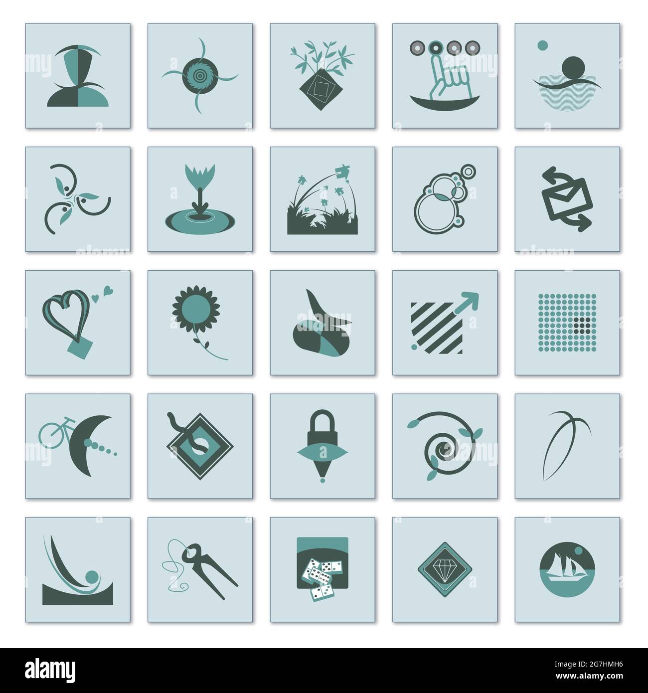 Set of signs and decorative symbols Stock Vector Image & Art - Alamy