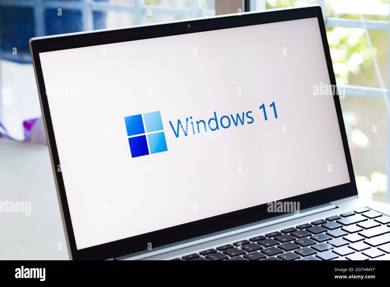 DIBRUGARH, INDIA - Jun 25, 2021: Assam, india June 17, 2021 Windows 11 ...