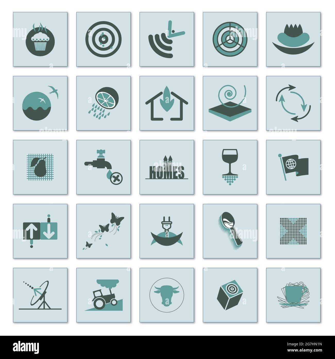 Set of signs and decorative symbols Stock Vector Image & Art - Alamy