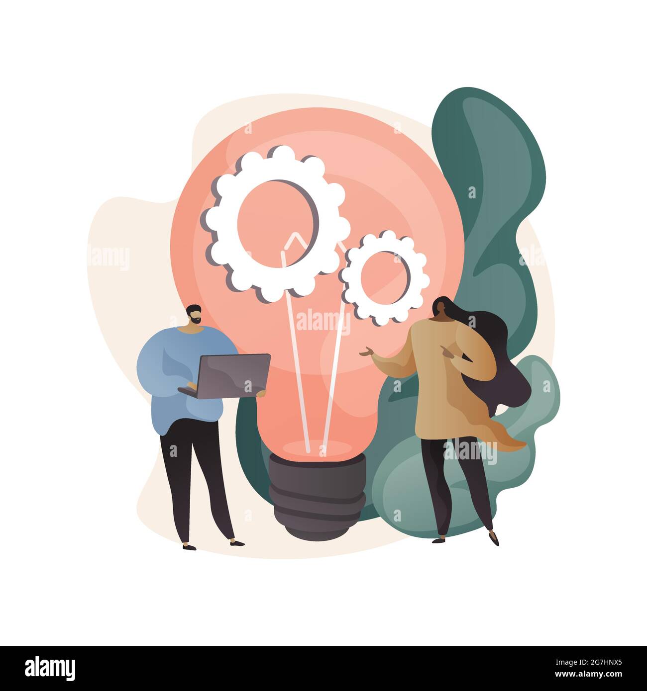 New idea generation abstract concept vector illustration. Business ... New idea generation abstract concept vector illustration. Business ...