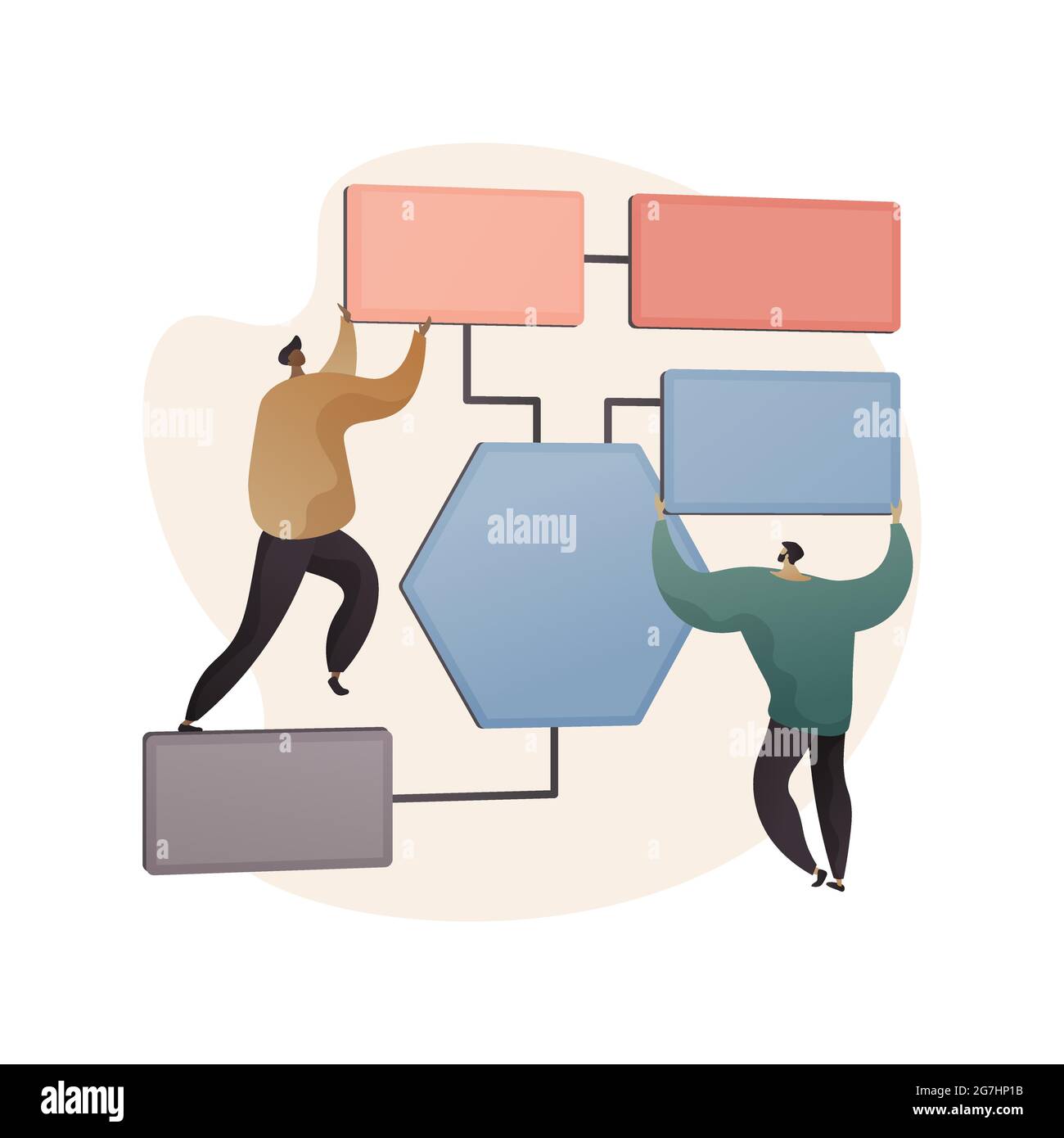 Business process management abstract concept vector illustration Stock ...