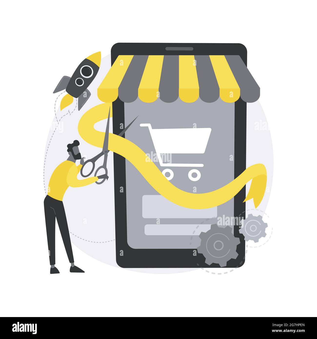 Grocery setting Stock Vector Images - Alamy