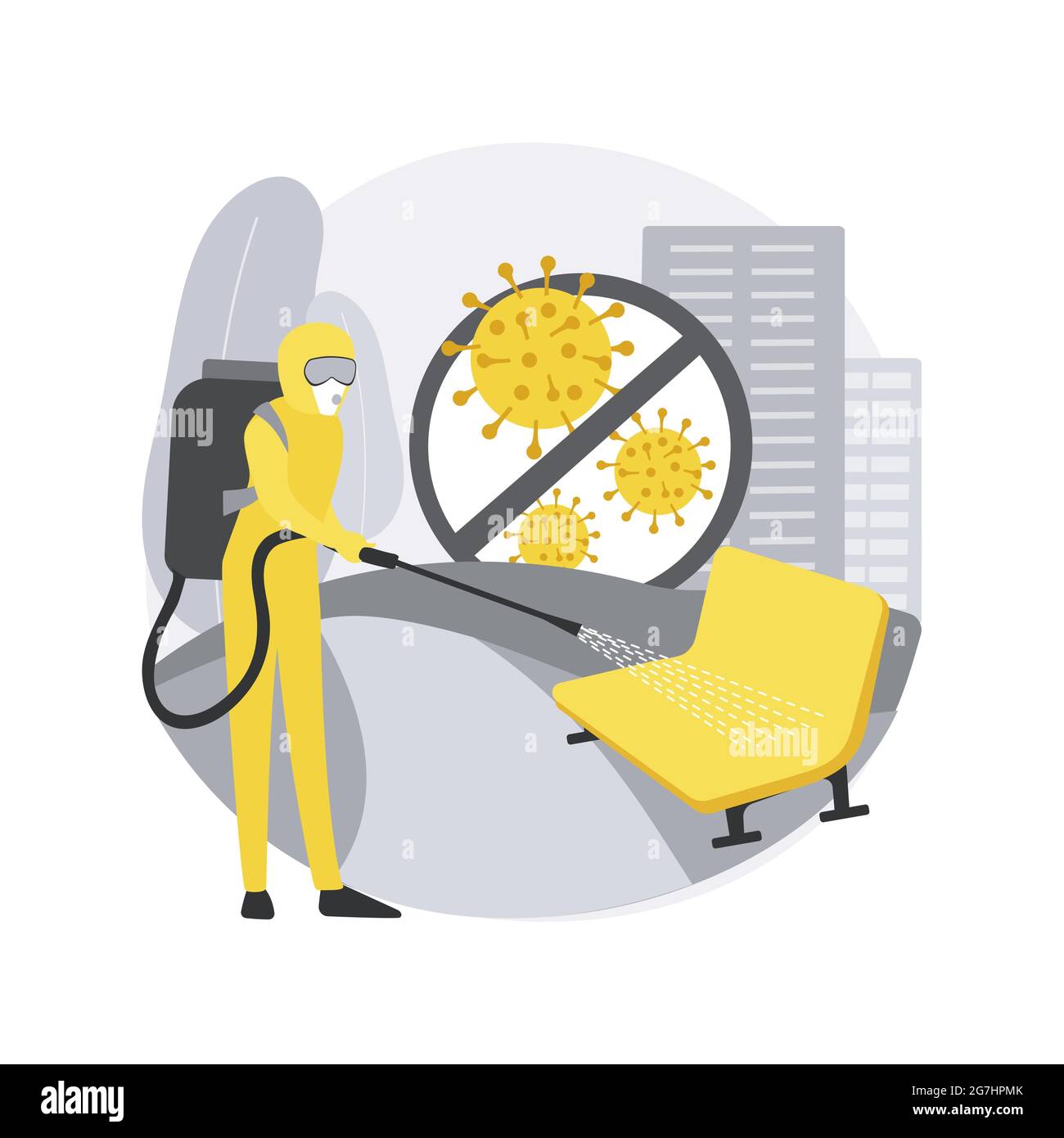 Public place sanitizing abstract concept vector illustration Stock ...