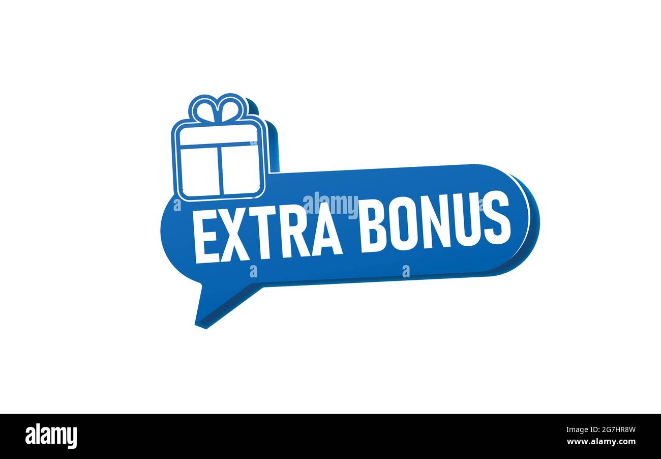 Extra Bonus for promotion design. Surprise banner. Discount banner ...