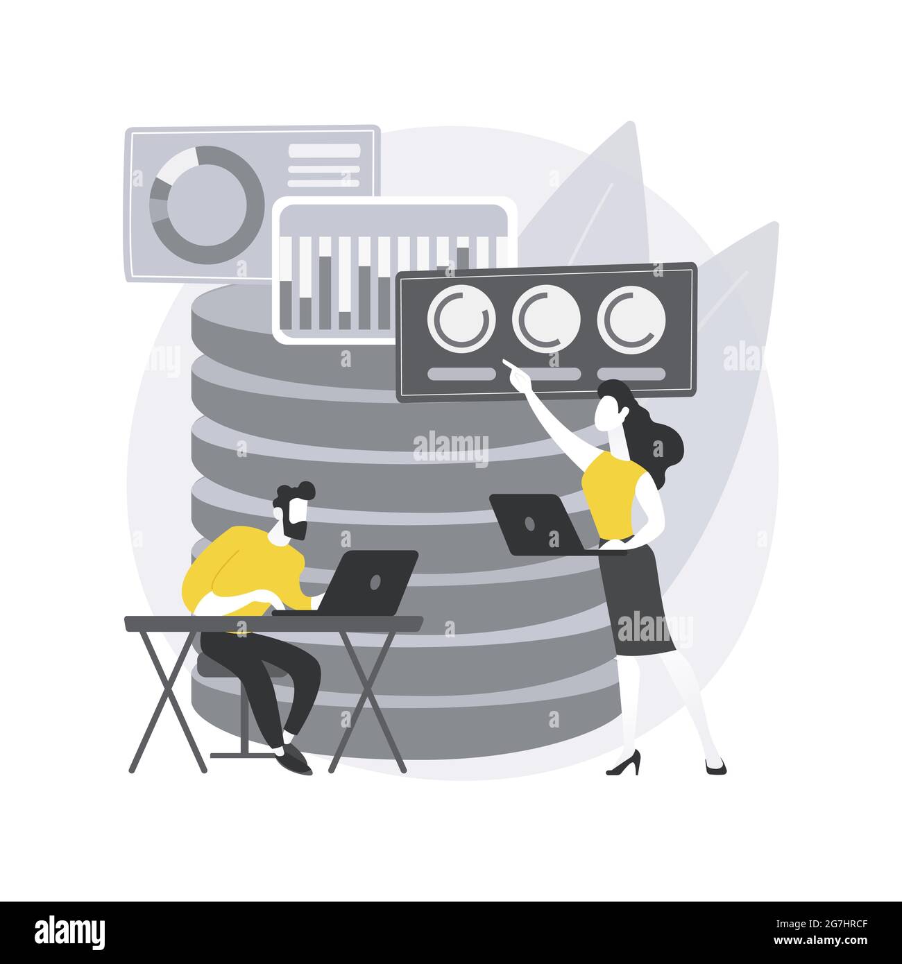 Big data analytics abstract concept vector illustration Stock Vector ...