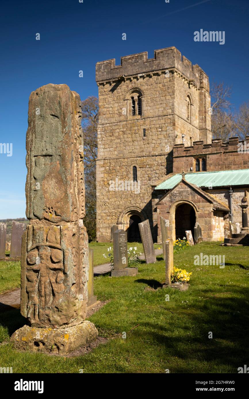 UK, England, Derbyshire, Bradbourne village, All Saints ancient church ...