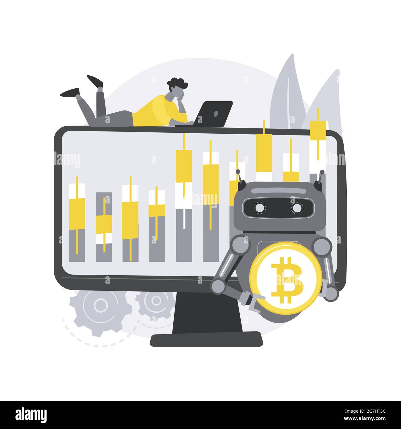 Crypto trading bot abstract concept vector illustration Stock Vector Image & Art - Alamy