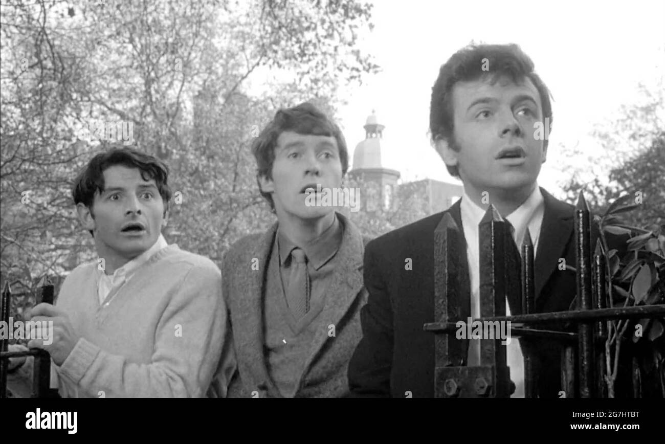 London.UK. Michael Crawford, Ray Brooks and Donal Donnelly in a scene ...