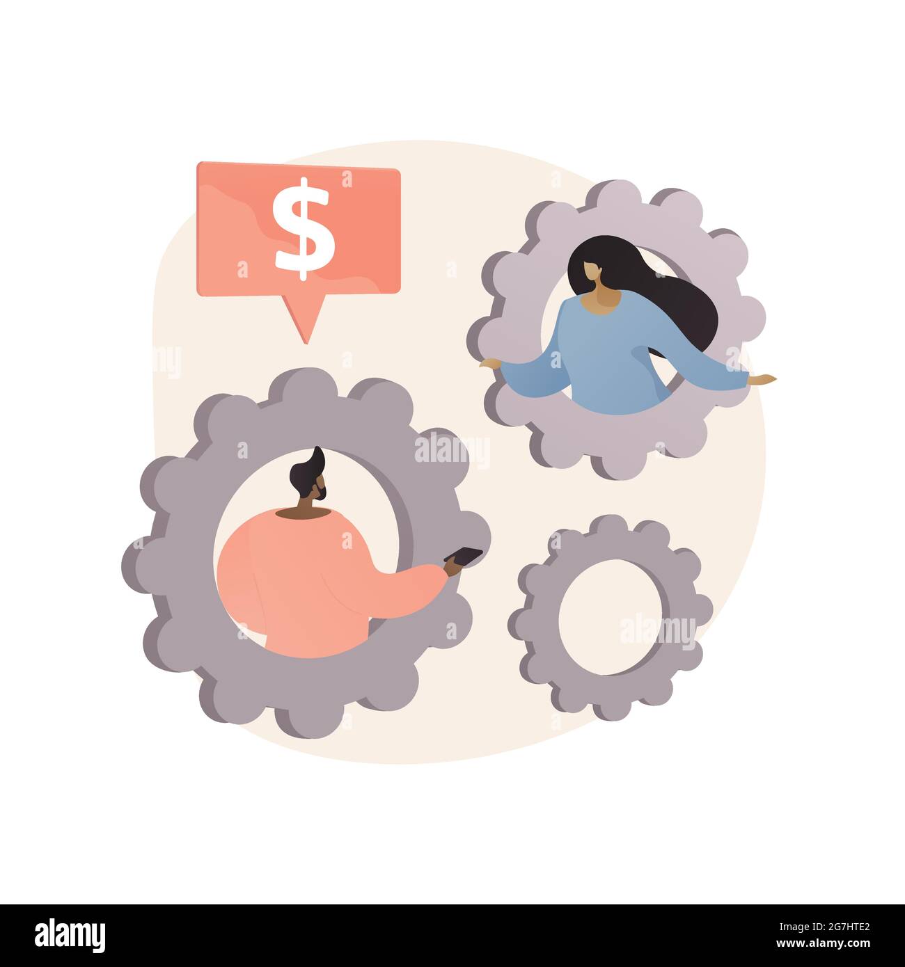 Personalized selling abstract concept vector illustration Stock Vector ...