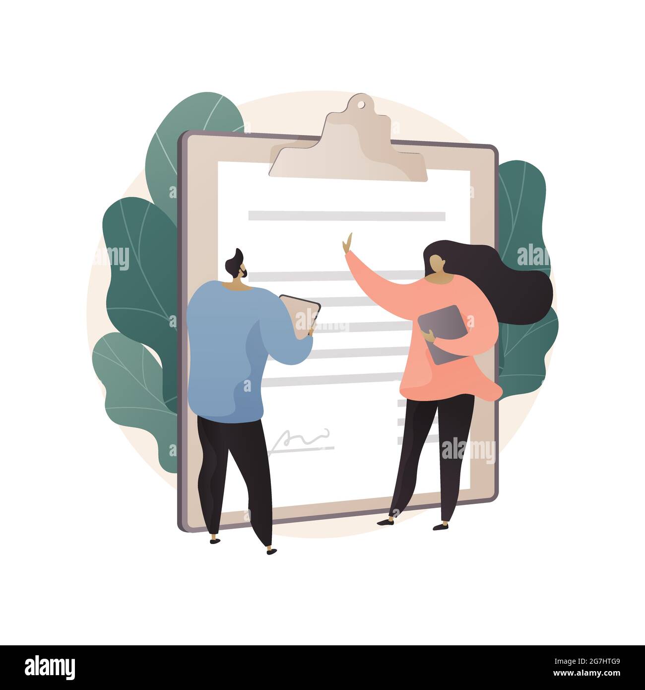 Purchase agreement abstract concept vector illustration Stock Vector ...