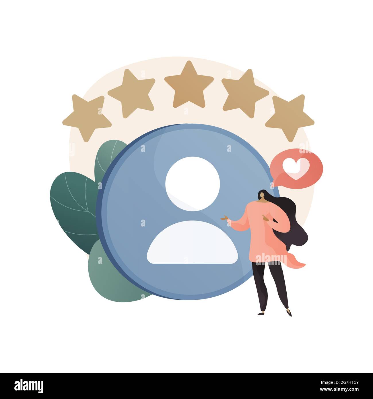 Satisfaction and loyalty abstract concept vector illustration Stock ...