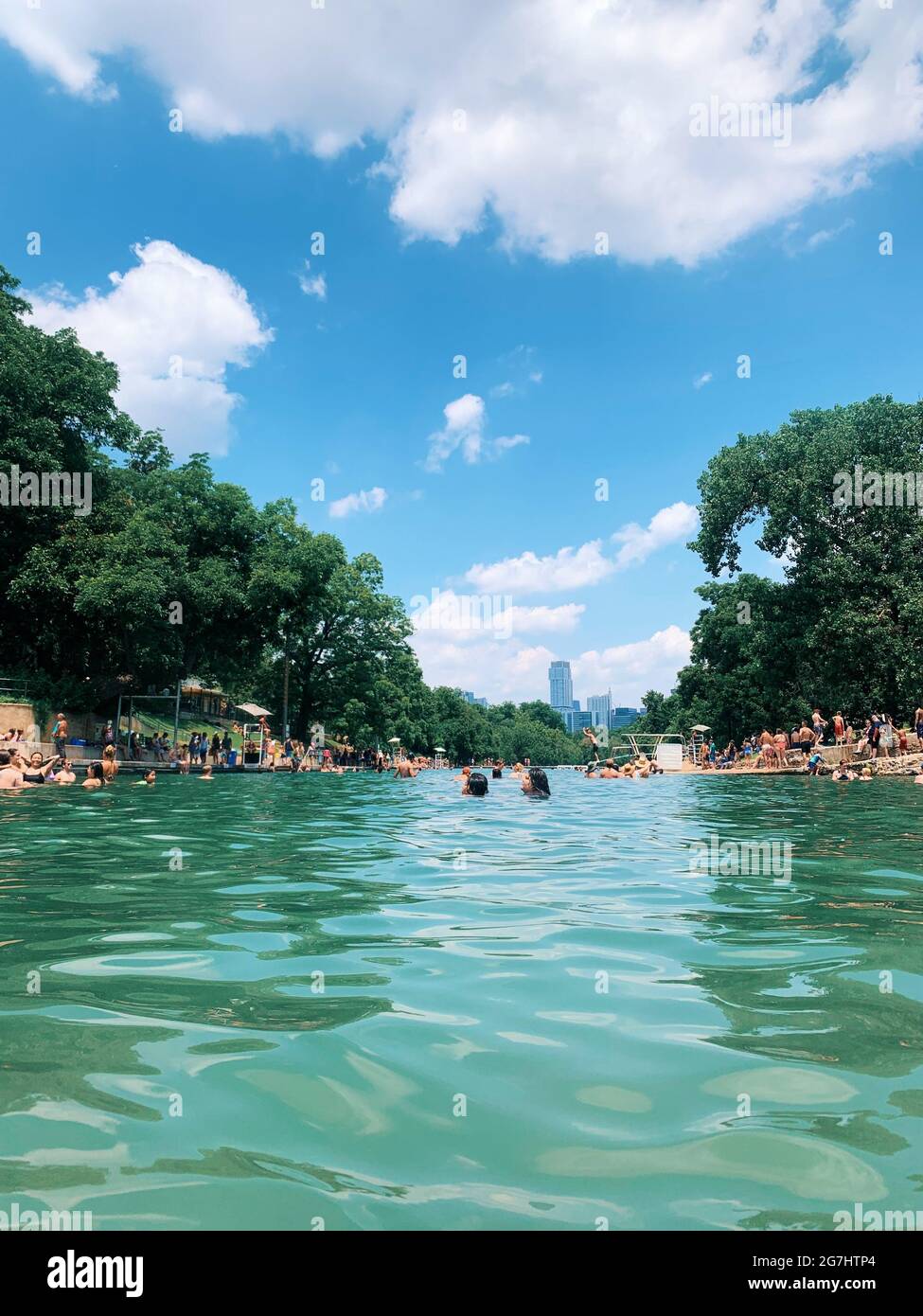 Barton Springs Pool in Austin, Texas Stock Photo - Alamy