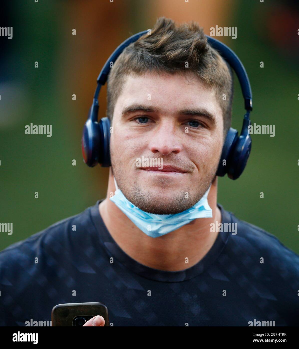 Kerron van Vuuren of the Cell C Sharks during the Castle Lager Lions ...