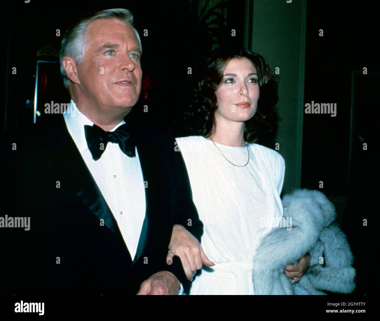 Los Angeles.CA.USA. LIBRARY. George Peppard and wife Alexis Adams in ...