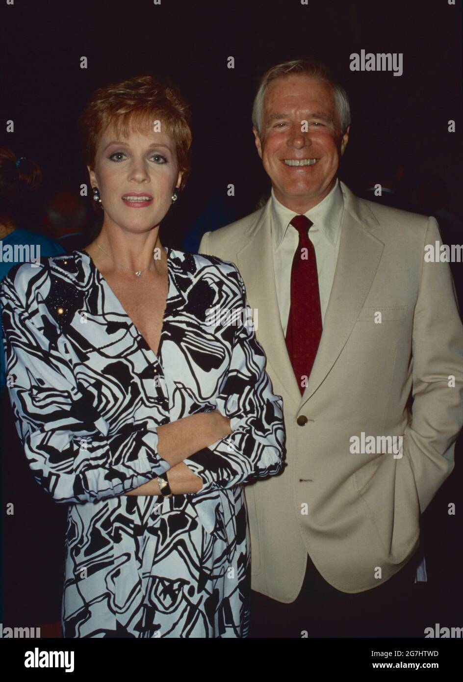 Los Angeles.CA.USA. LIBRARY. Julie Andrews and George Peppard. June ...
