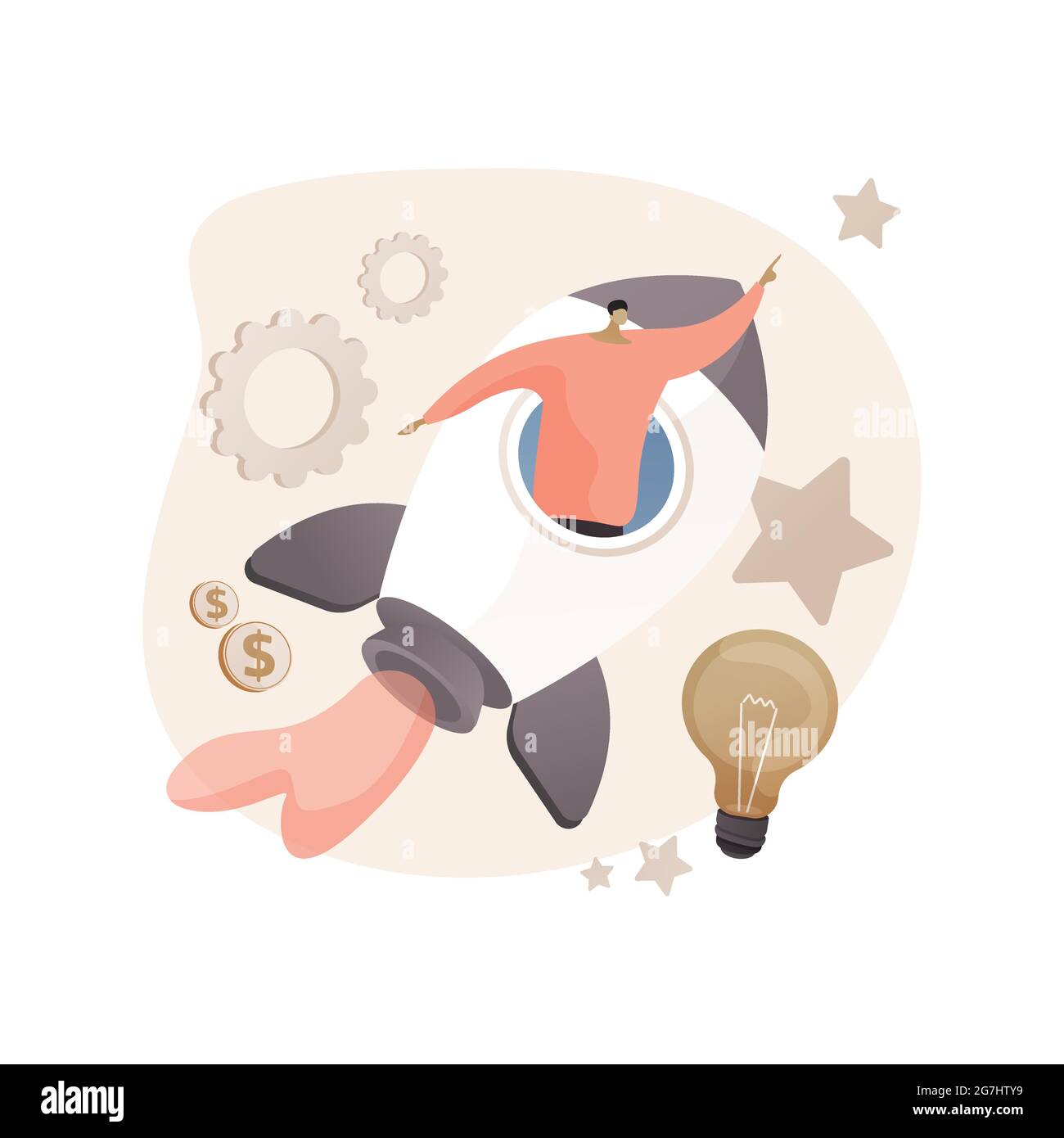 StartUp abstract concept vector illustration Stock Vector Image & Art ...