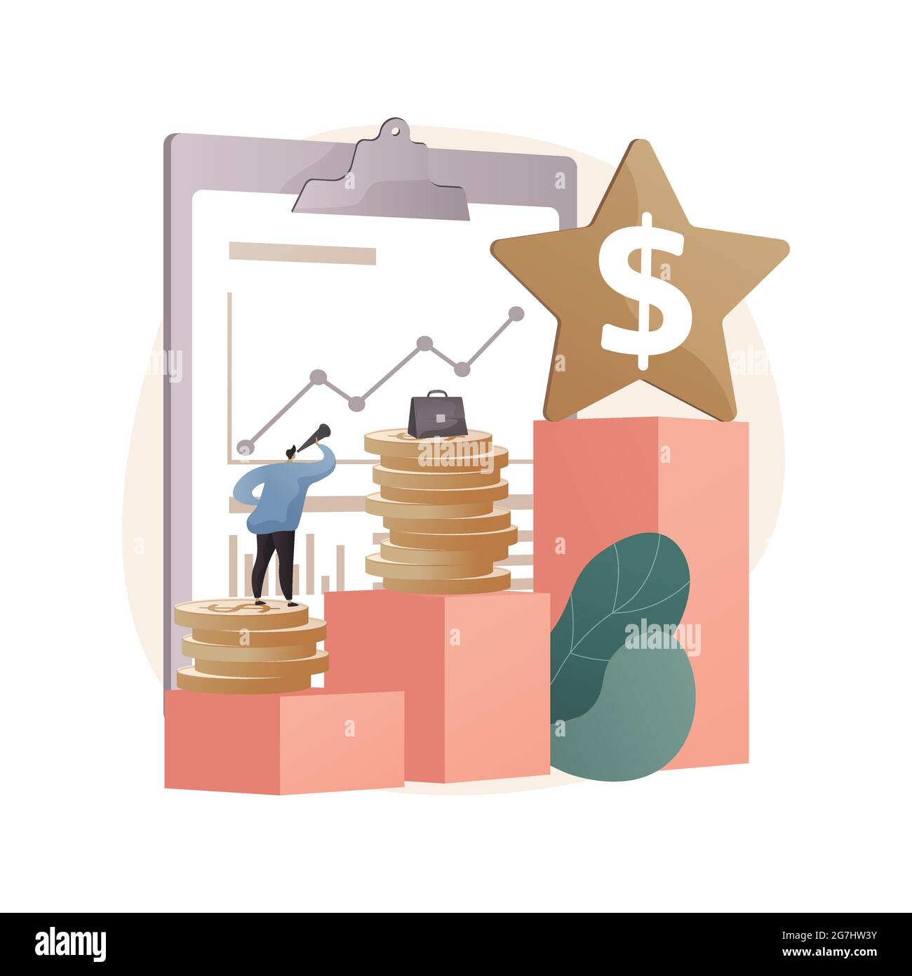 Business Ambition Abstract Concept Vector Illustration Stock Vector