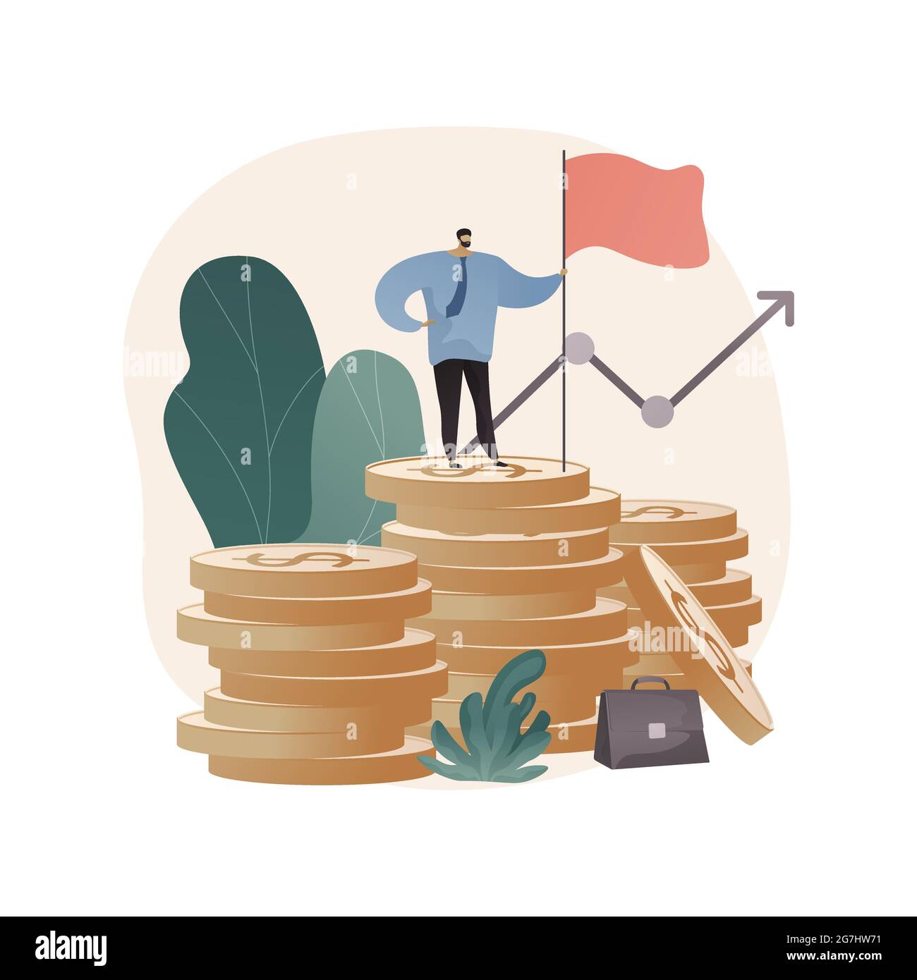 Key to success abstract concept vector illustration Stock Vector Image ...