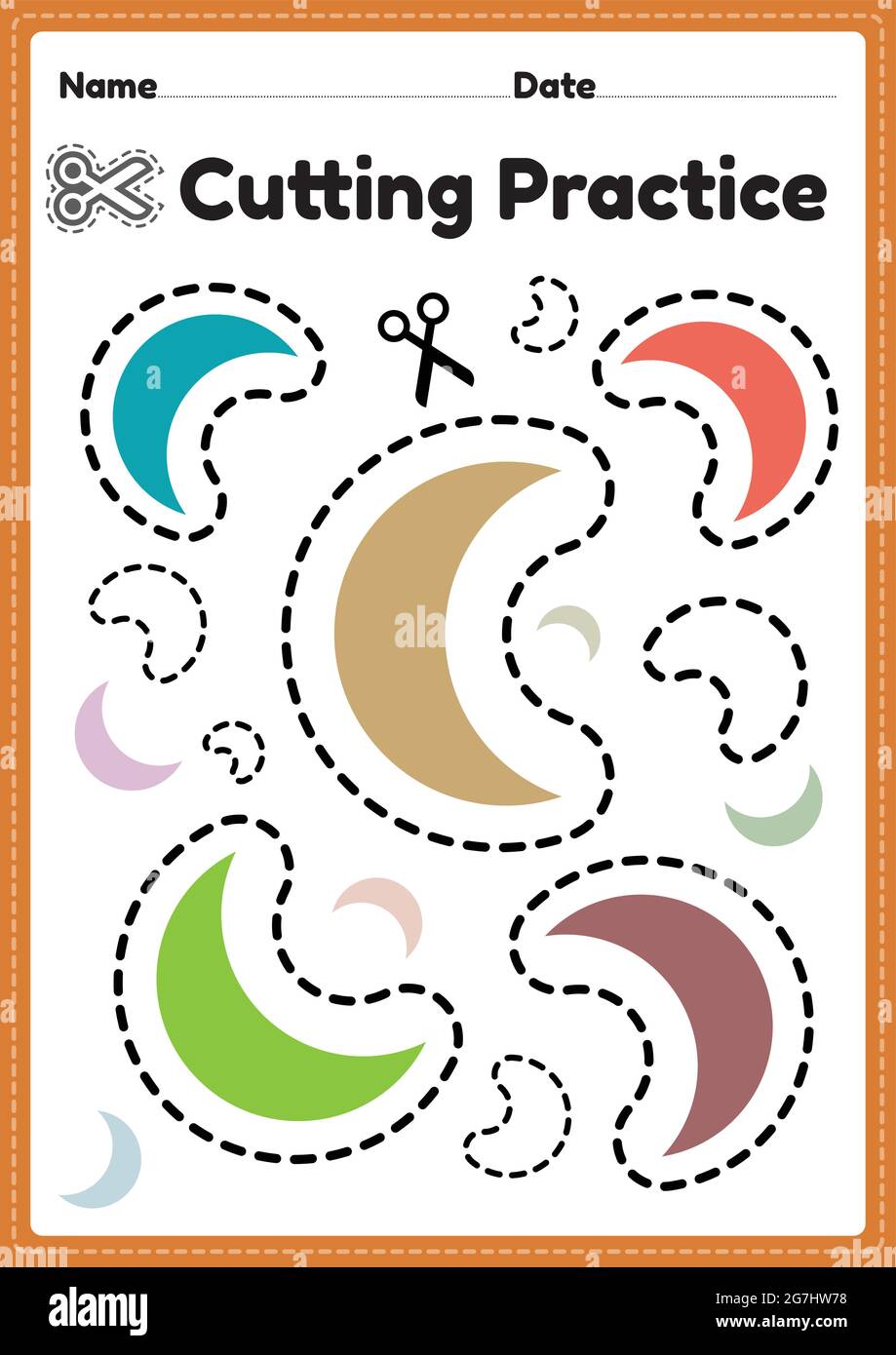 Cutting practice for preschool kids hi-res stock photography and images ...