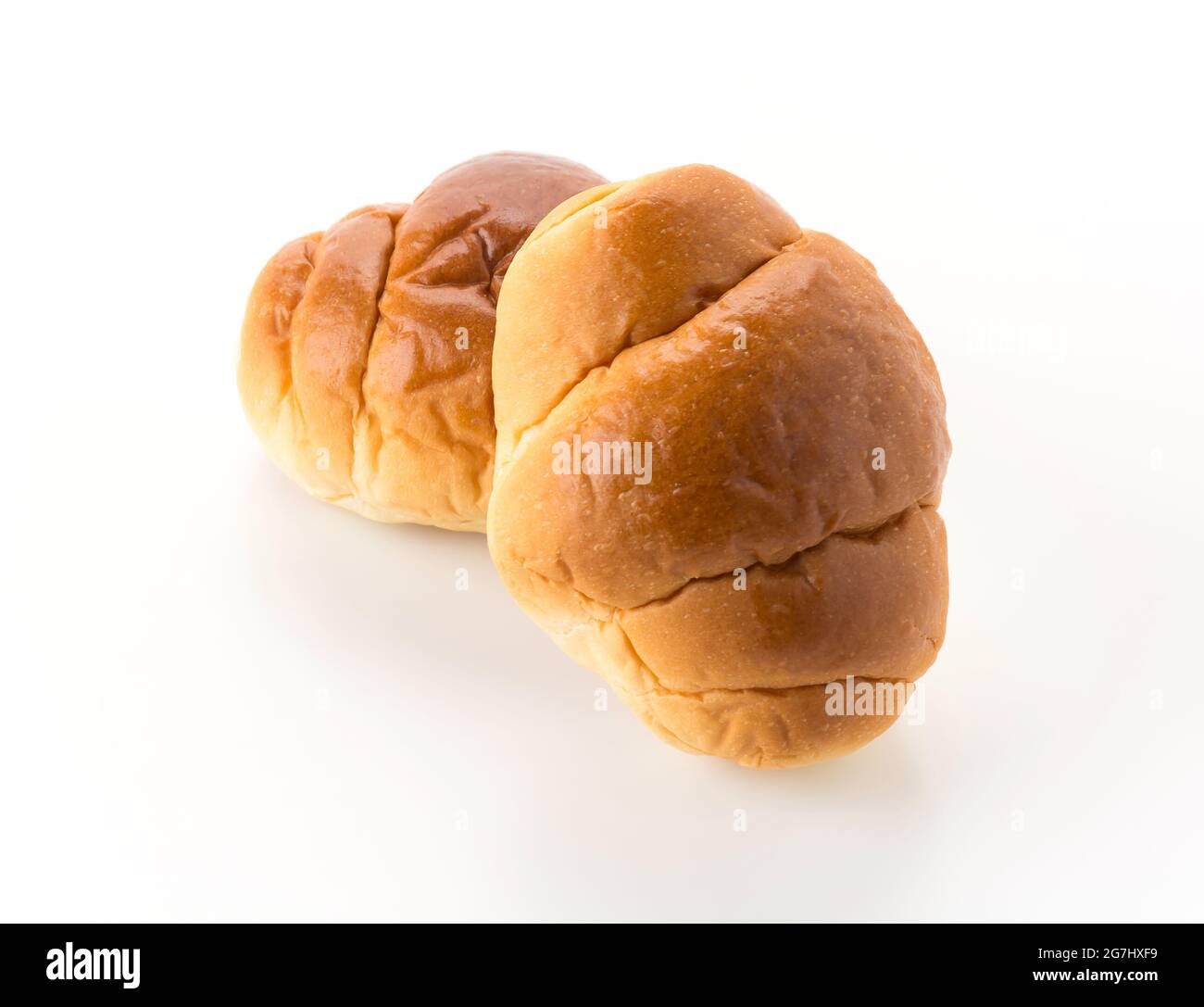 bread roll on white background Stock Photo - Alamy