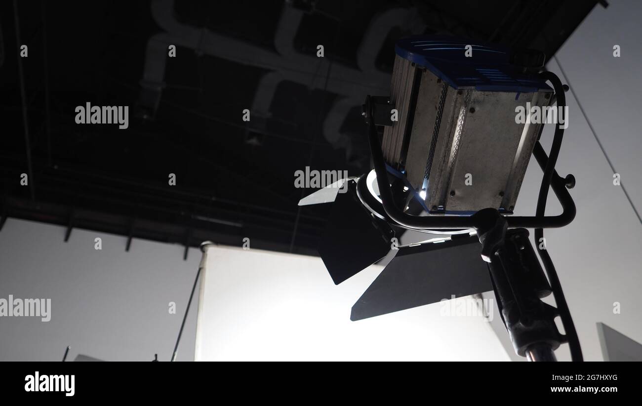 Studio light equipments for photo or film movie video. Light set for ...