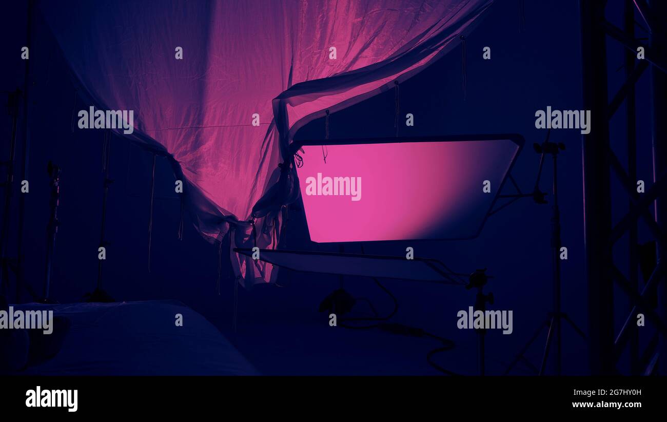 Studio light equipments for photo or film movie video. Light set for ...