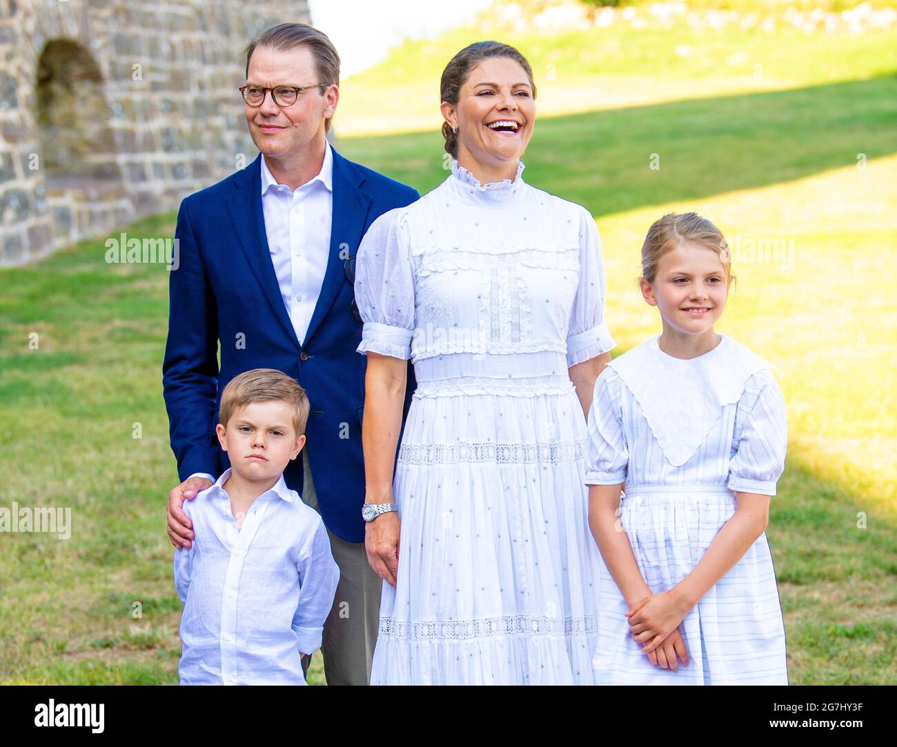 Crown Princess Victoria and Prince Daniel with Princess Estelle, Prince ...