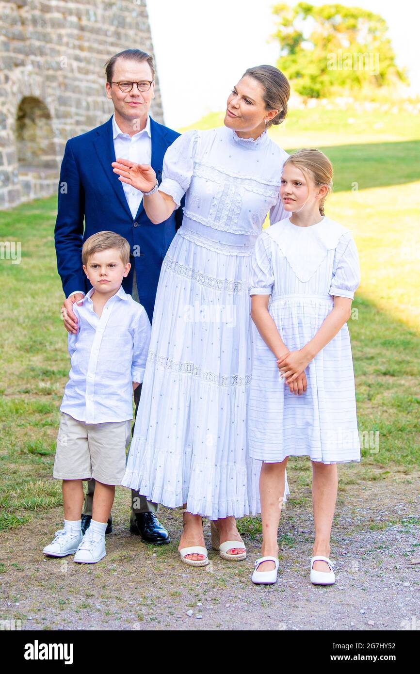 Crown Princess Victoria and Prince Daniel with Princess Estelle, Prince ...