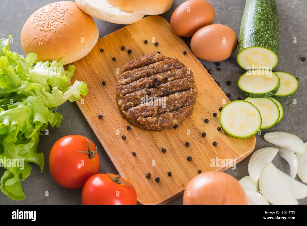 Burger ingredients hi-res stock photography and images - Alamy