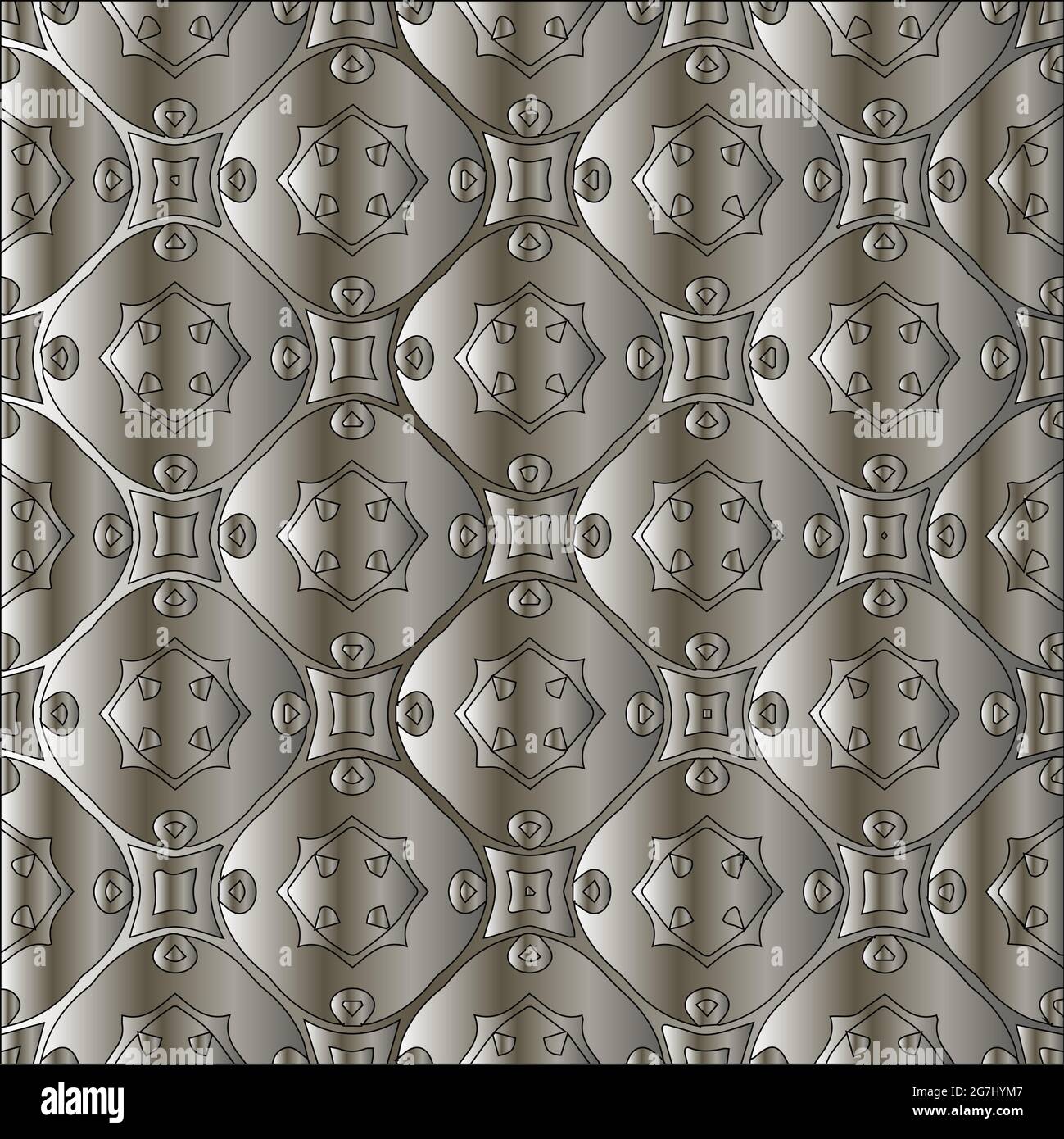 Silver metallic gradient with repeat Pattern . Abstract metallic ...