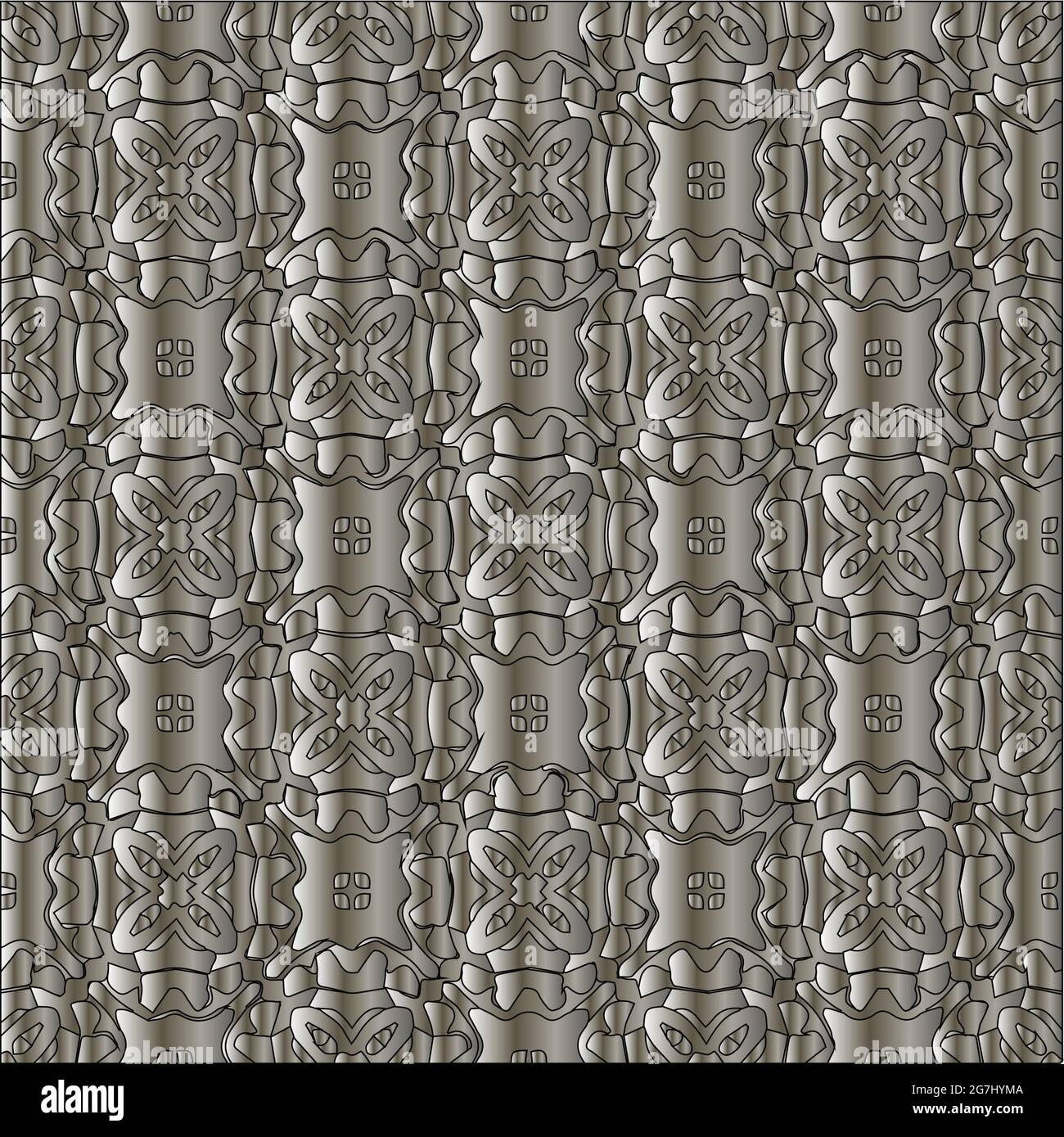 Silver metallic gradient with repeat Pattern . Abstract metallic ...