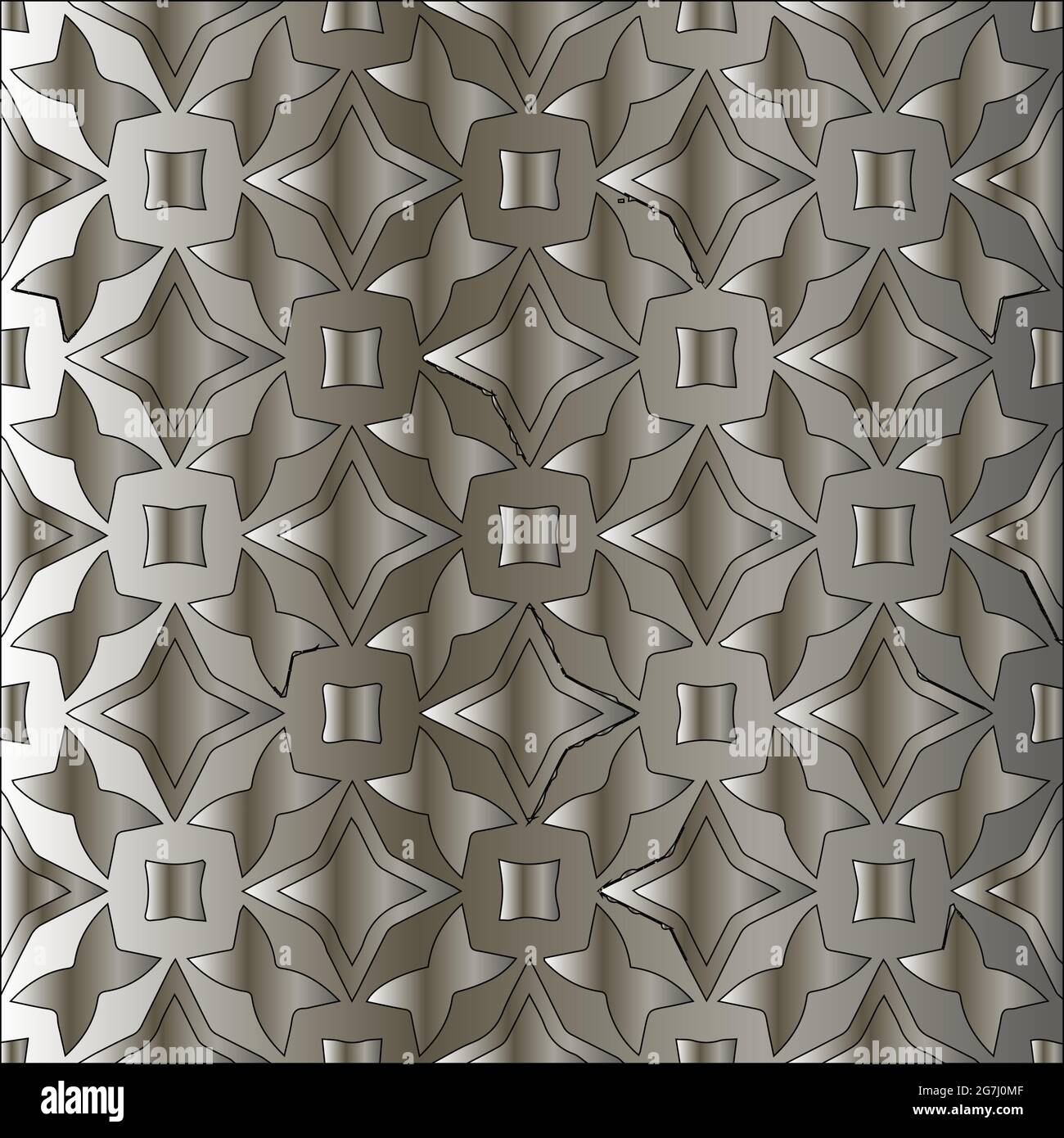 Silver metallic gradient with repeat Pattern . Abstract metallic background Stock Vector Image ...