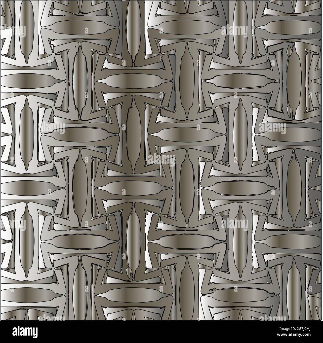 Silver metallic gradient with repeat Pattern . Abstract metallic ...