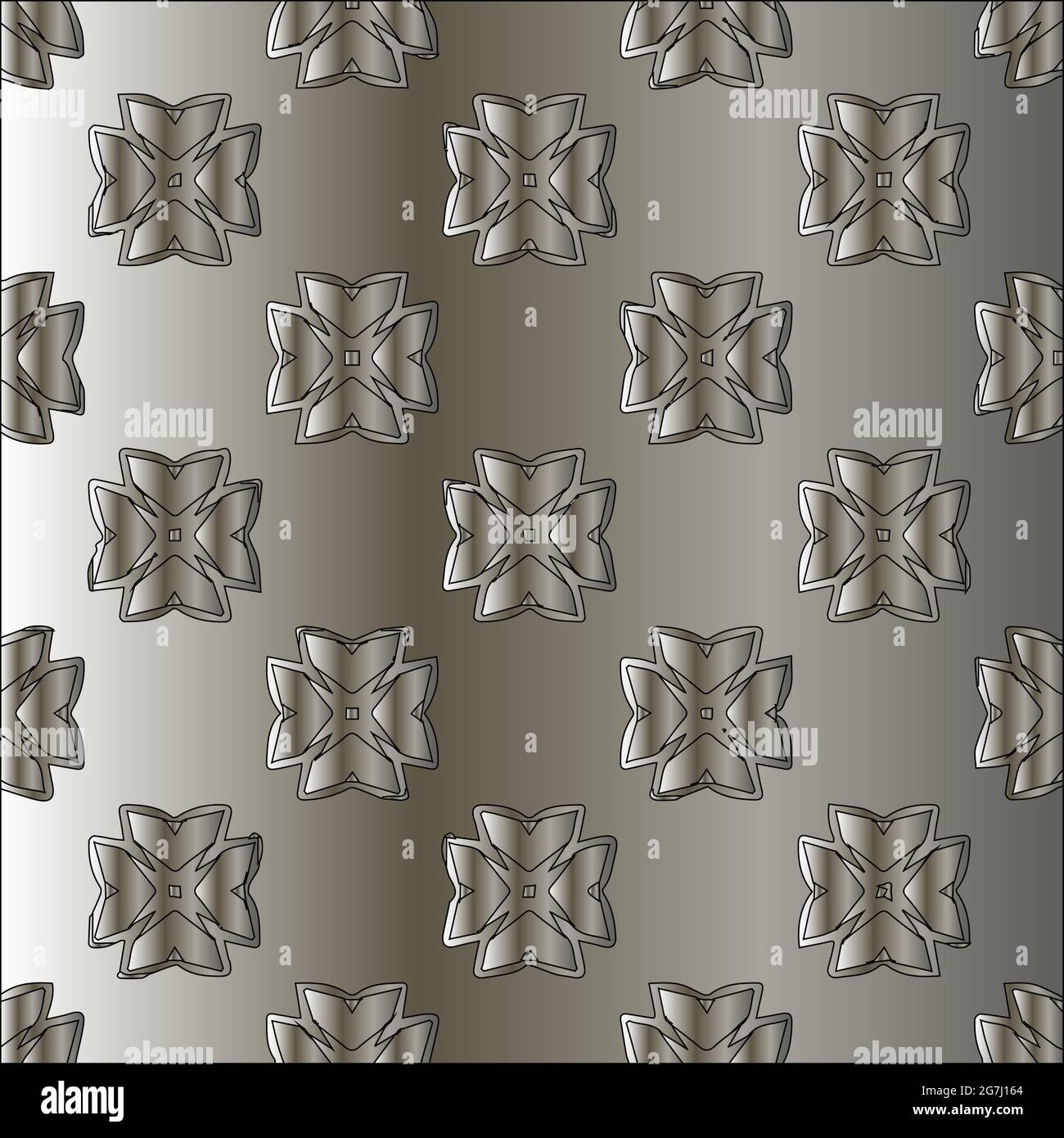 Silver metallic gradient with repeat Pattern . Abstract metallic ...