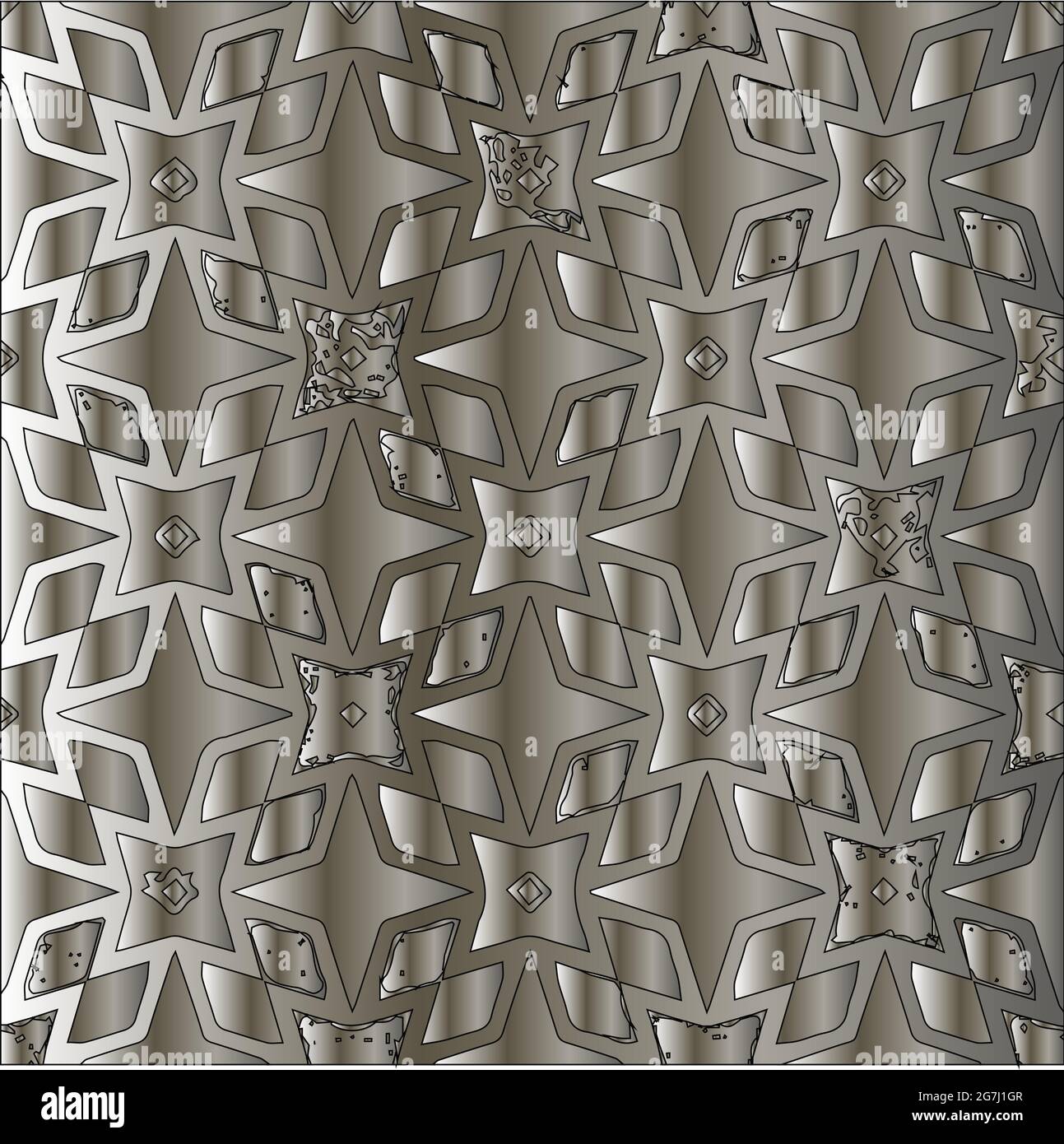 Silver metallic gradient with repeat Pattern . Abstract metallic ...