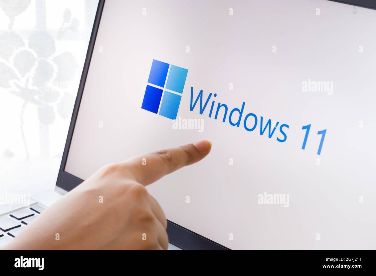 DIBRUGARH, INDIA - Jun 25, 2021: Assam, india June 17, 2021 Windows 11 ...