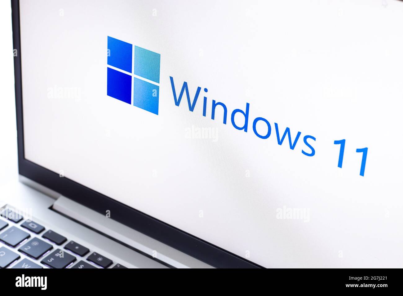 DIBRUGARH, INDIA - Jun 25, 2021: Assam, india June 17, 2021 Windows 11 ...