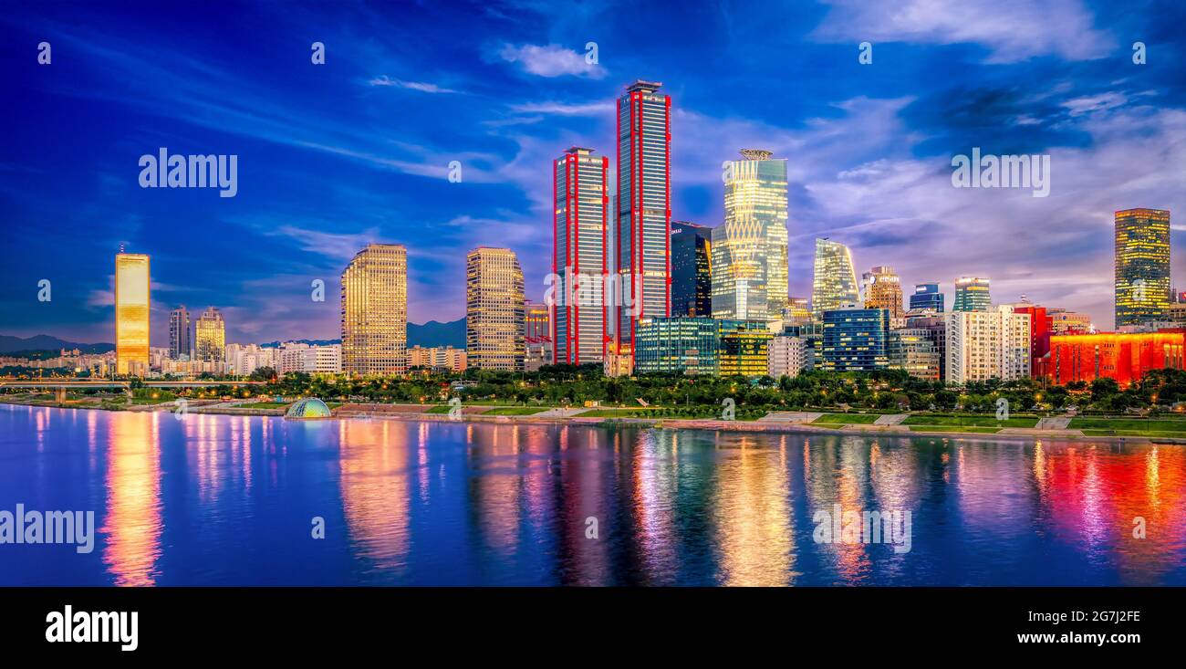 Panoramic view of Seoul, South Korea Stock Photo - Alamy