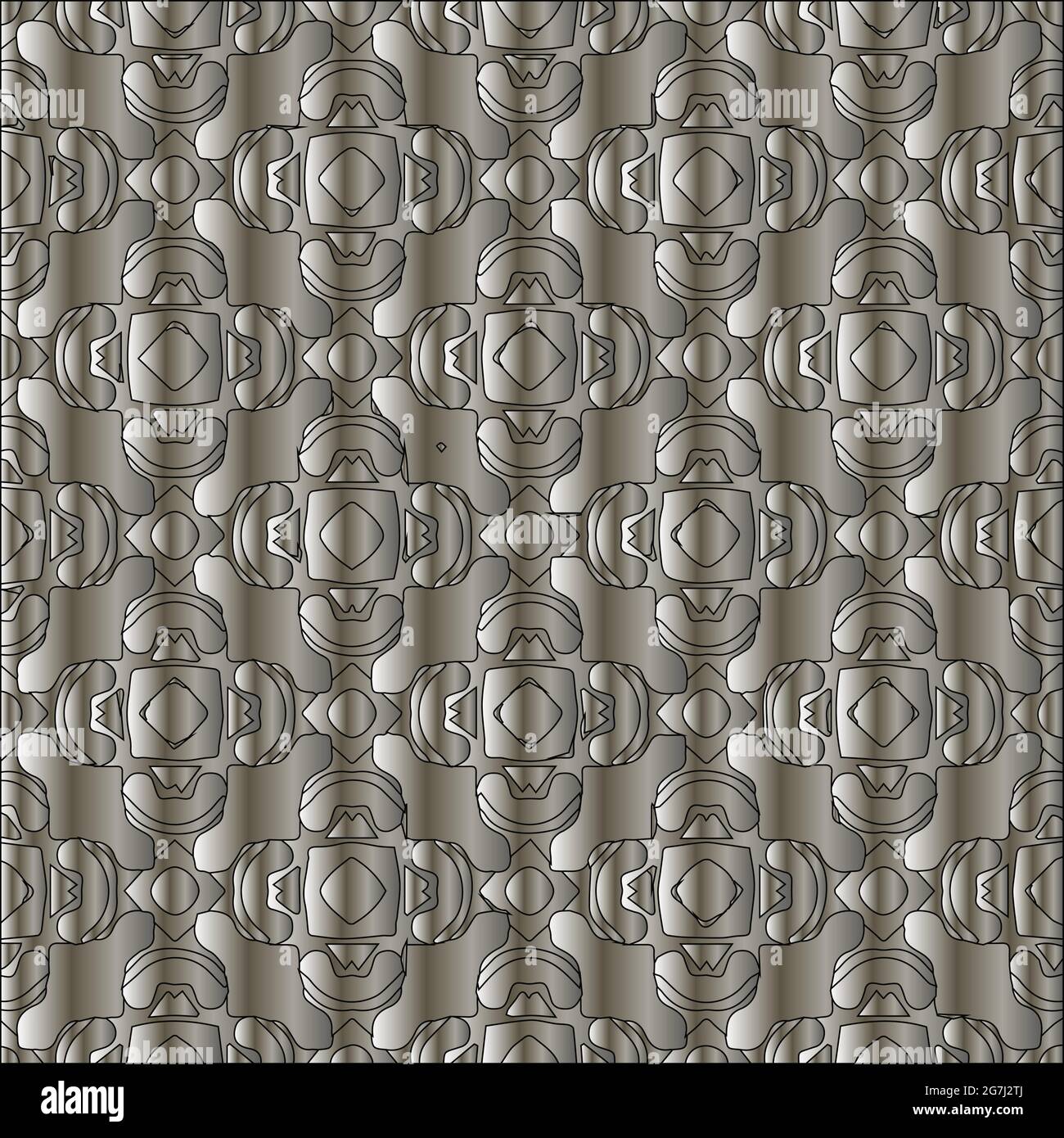 Silver metallic gradient with repeat Pattern . Abstract metallic ...