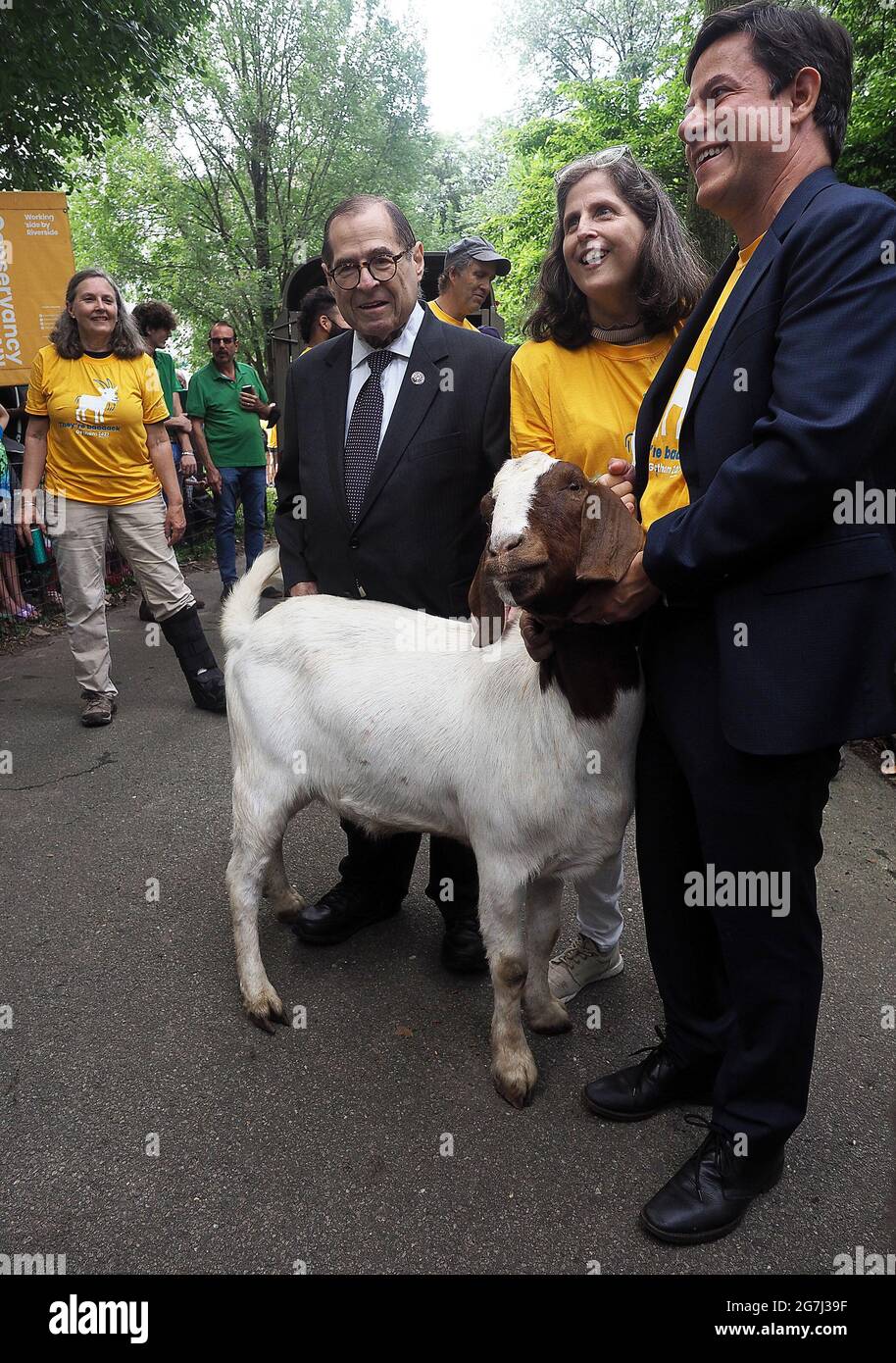 New York, New York, USA. 14th July, 2021. 24 goats participated in the ...