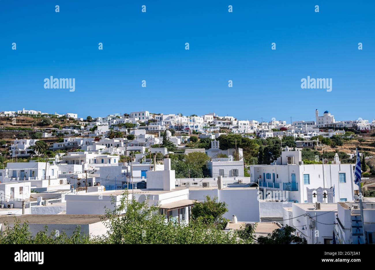 Greece. Sifnos island, Artemonas town, view from Apollonia Chora ...