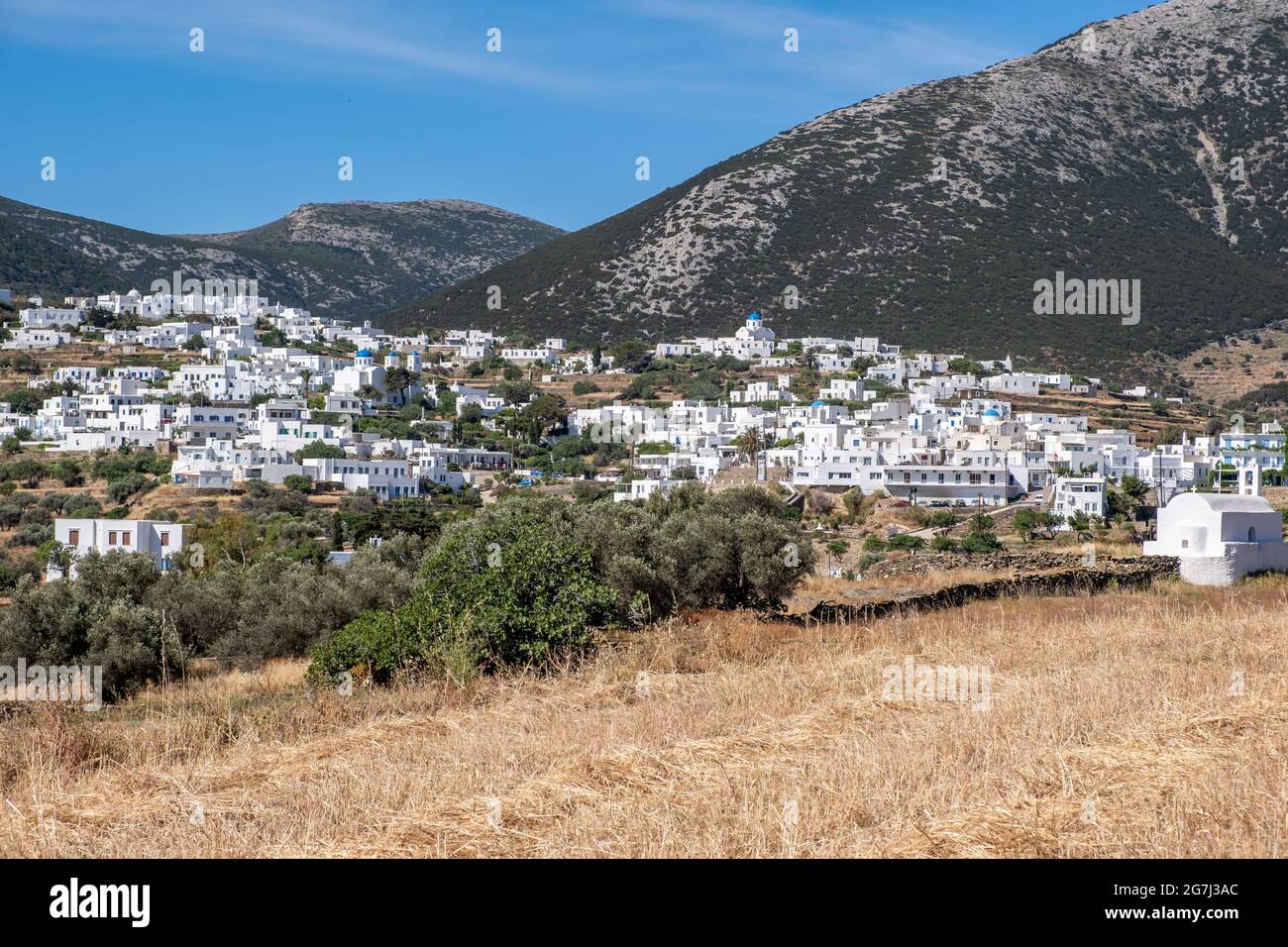 Greece. Sifnos island, Artemonas town, view from Apollonia Chora ...