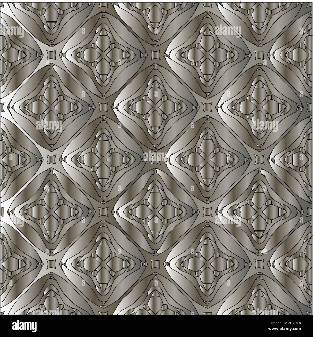 Silver metallic gradient with repeat Pattern . Abstract metallic background Stock Vector Image ...