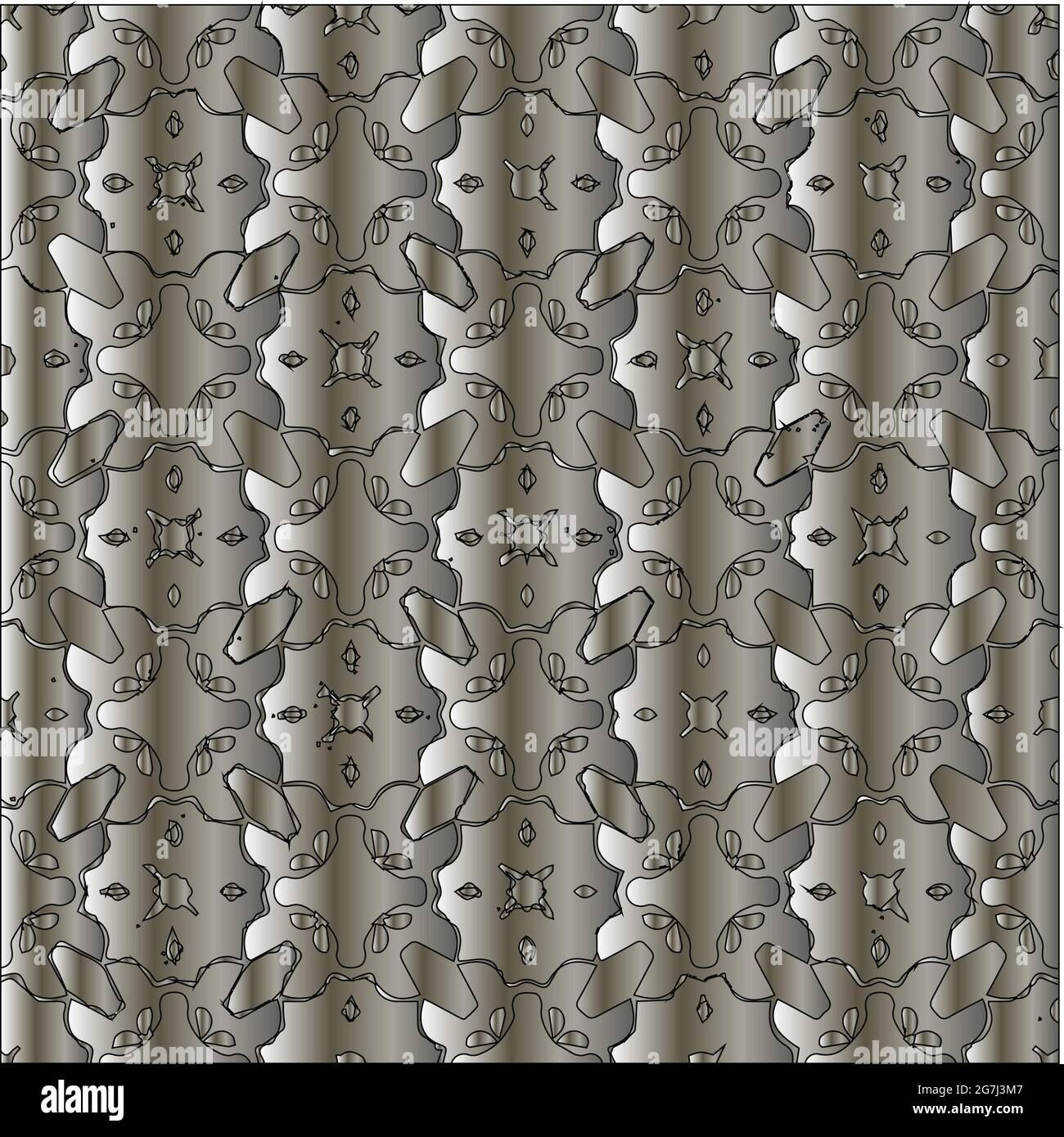 Silver metallic gradient with repeat Pattern . Abstract metallic ...