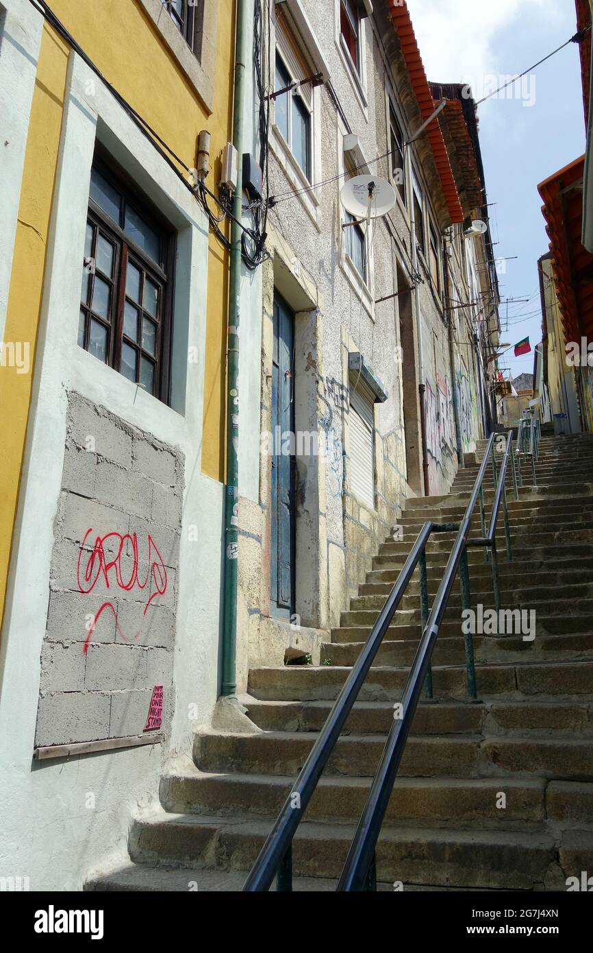alley, Porto, Portugal, Europe Stock Photo - Alamy