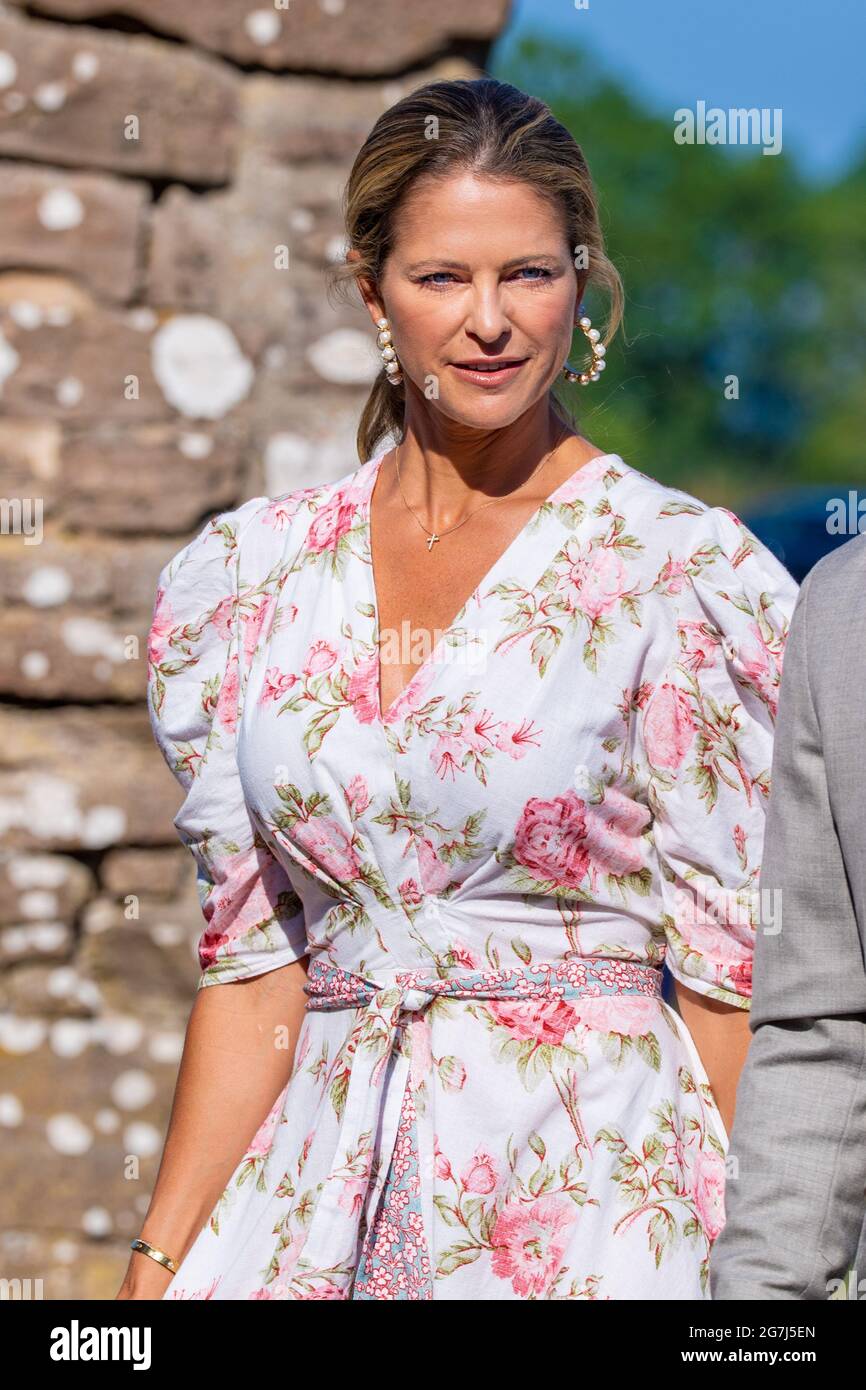 Borgholm, Sweden, 14th July. Princess Madeleine during the festivities ...