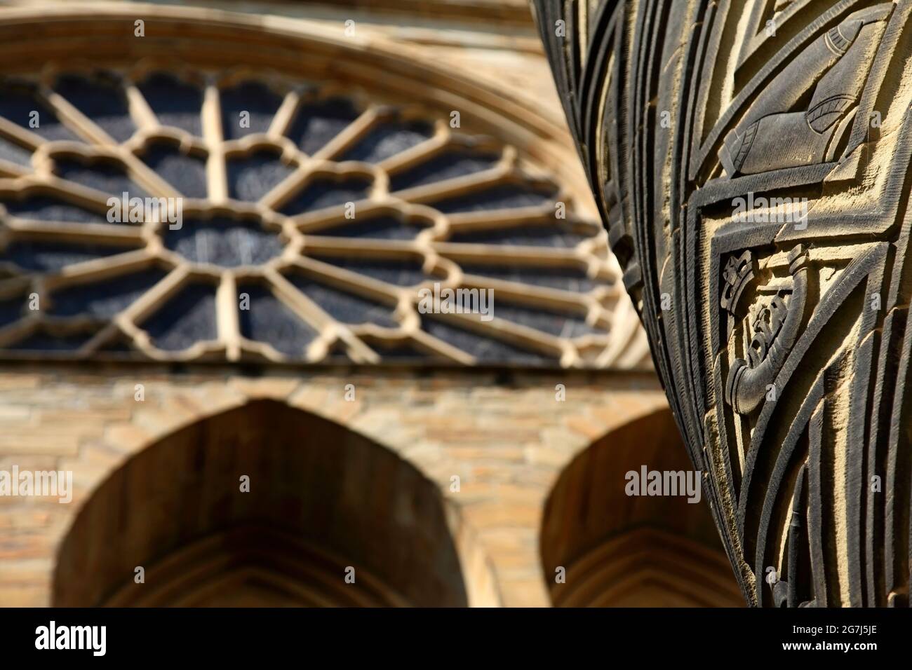 The Durham Cathedral war memorial, commemorating the losses of World ...