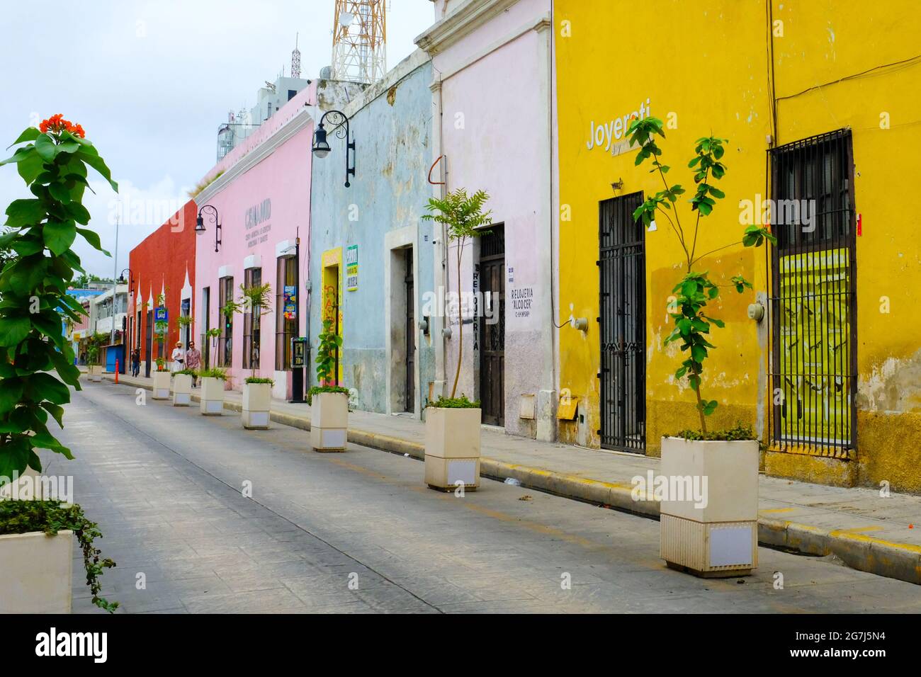 Merida's historic downtown, Yucatan Mexico Stock Photo - Alamy